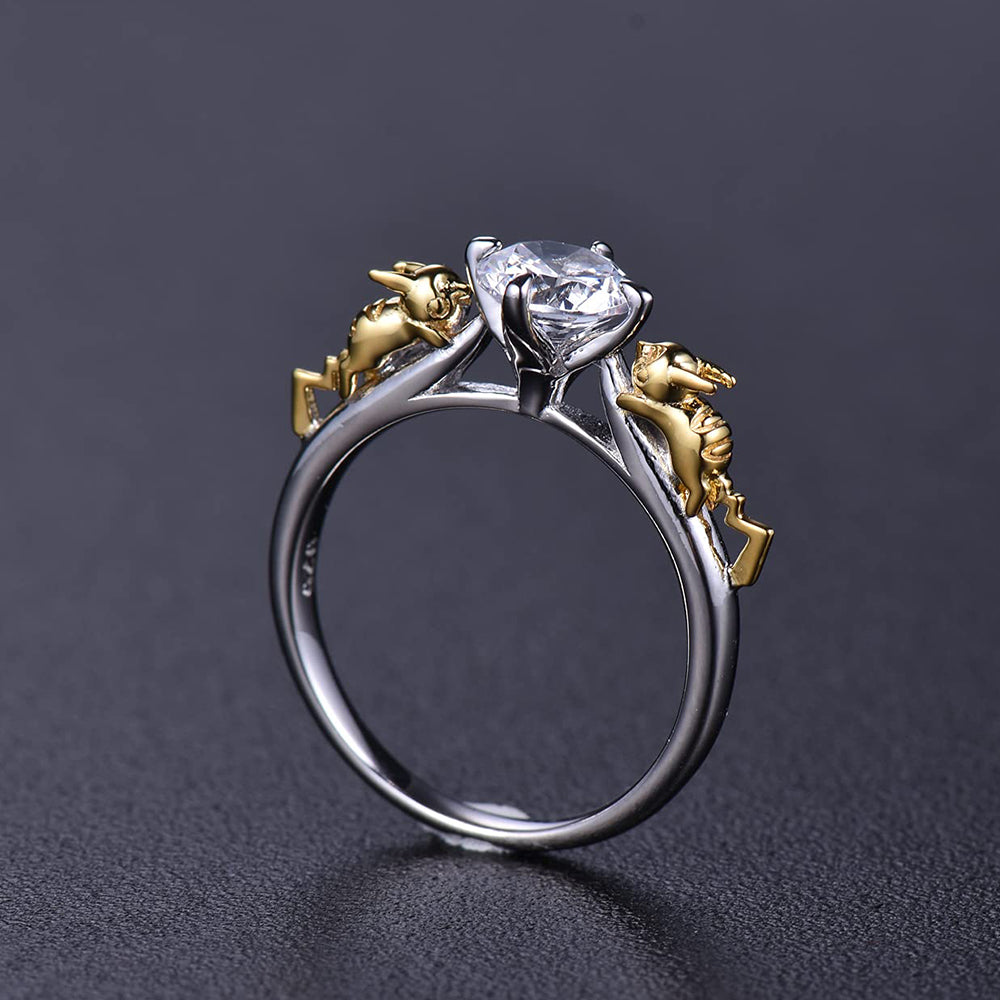 Pika Pika Sterling 925 Silver Engagement Ring – Purreen Official Store